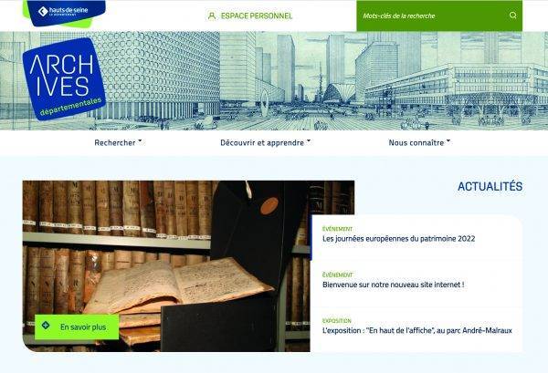 Archives départementales des Hauts-de-Seine : nouveau site Internet ...